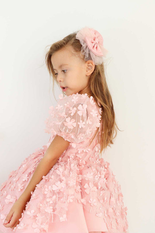 Fiona Pink Party Dress - Layered - THA Dressing