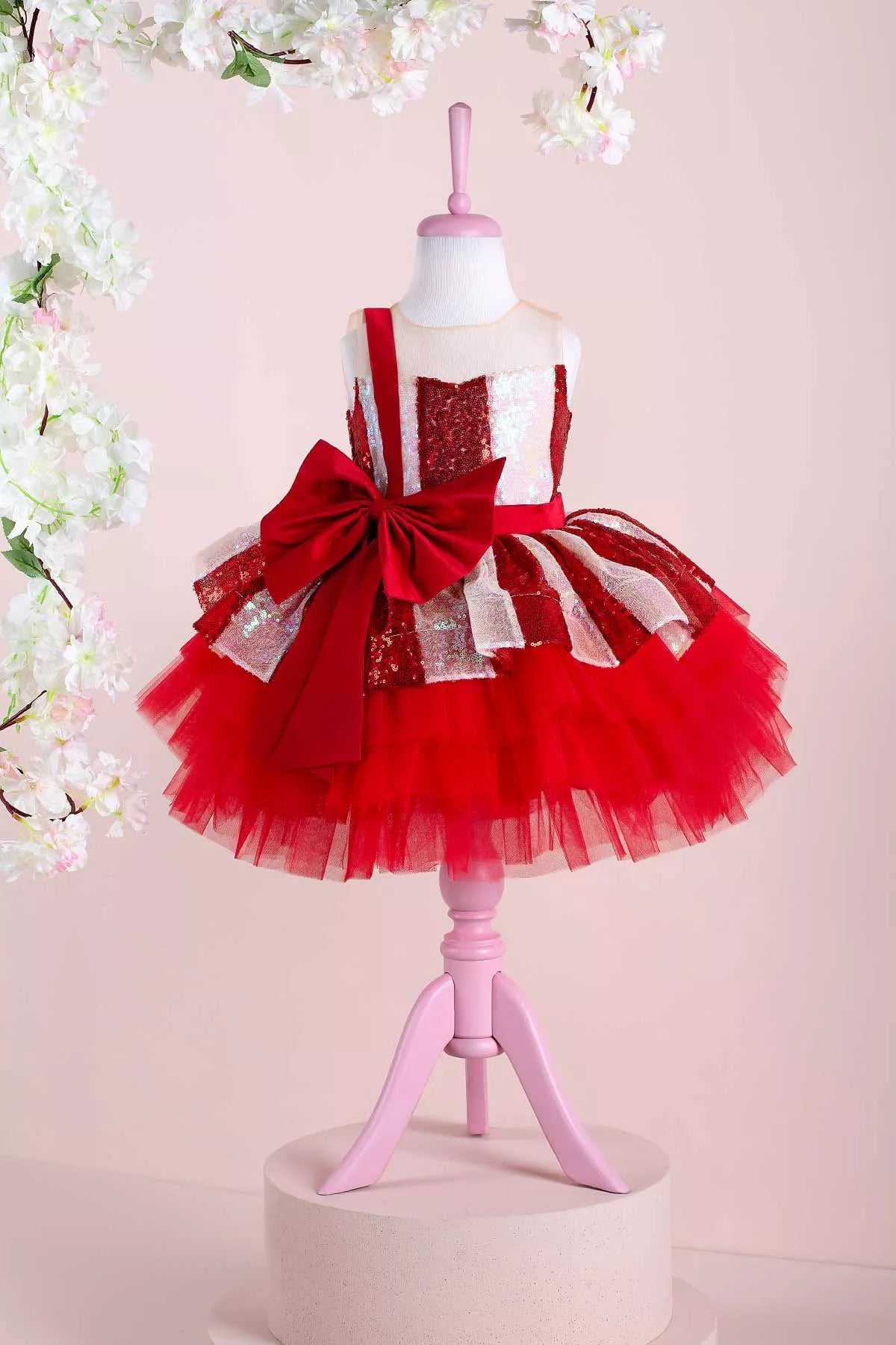 Allison Red Party Dress - THA Dressing